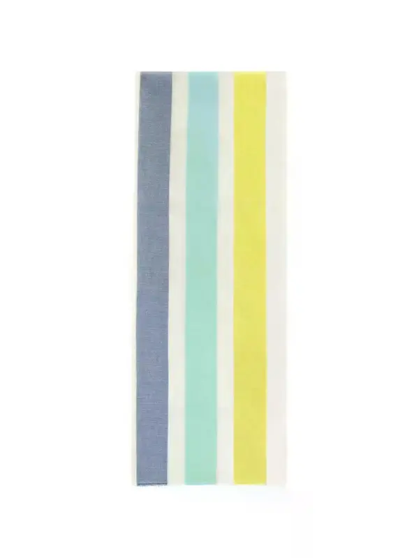 Paul & Shark Striped-pattern Logo-detail Scarf