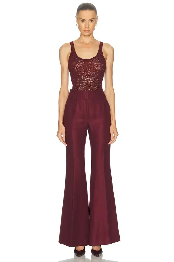 Gabriela Hearst Cyrinne Tank Top - Bordeaux