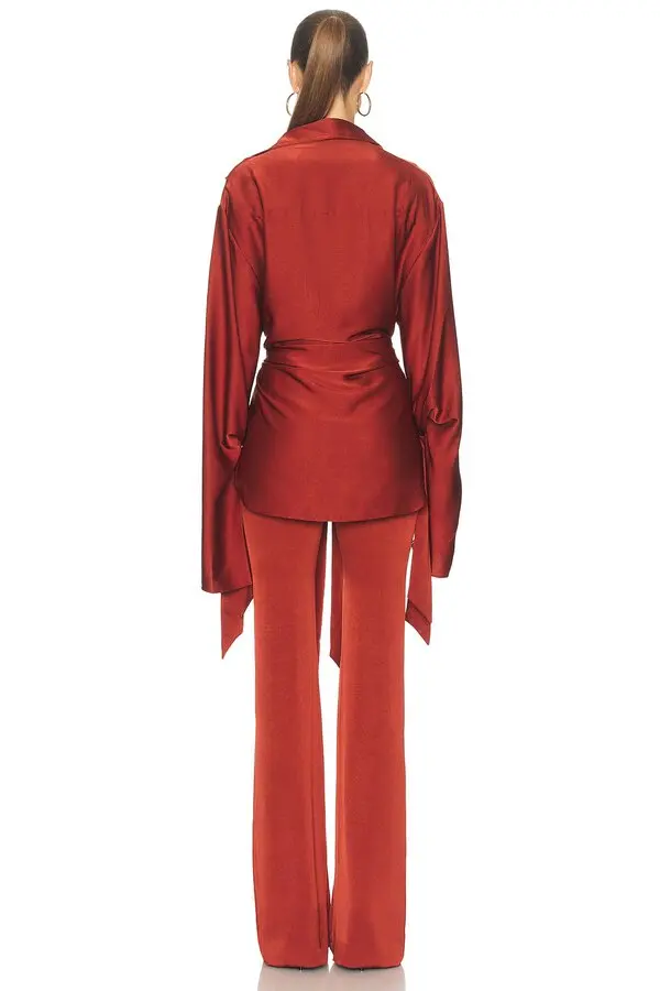 Atlein Oversize Knot Shirt