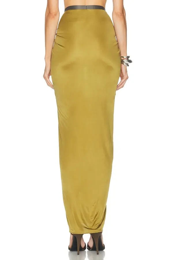 Atlein Draped Long Skirt