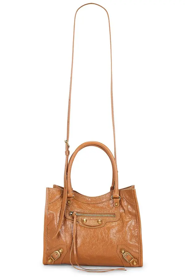 Balenciaga Le City Mini Tote Bag - Camel