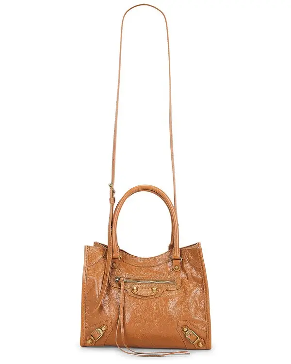 Balenciaga Le City Mini Tote Bag - Camel