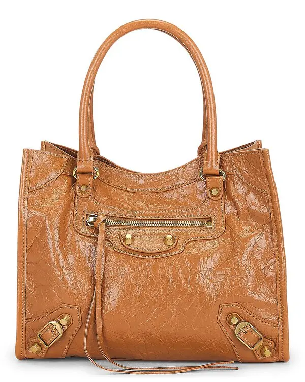 Balenciaga Le City Mini Tote Bag - Camel