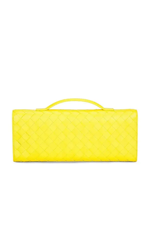 Bottega Veneta Andiamo Clutch - Daffodil & Muse Brass