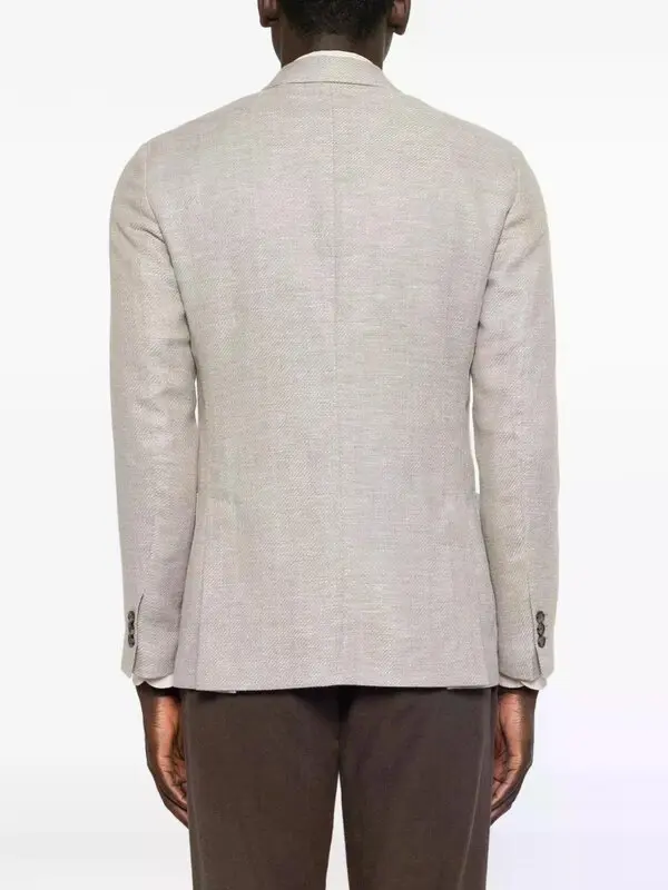 LARDINI Flap-pocket Blazer - Grey
