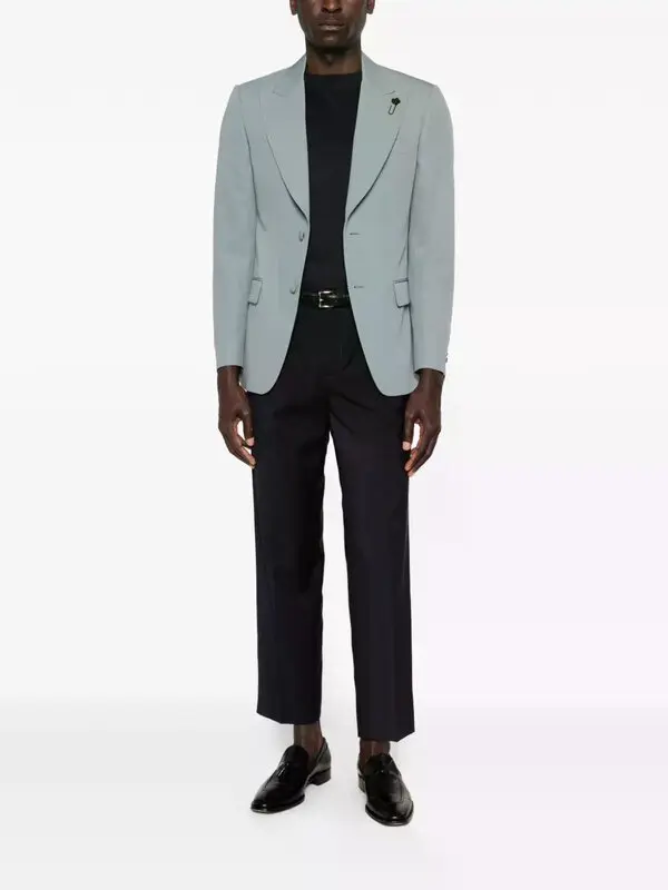 LARDINI Peaked-lapels Blazer - Blue