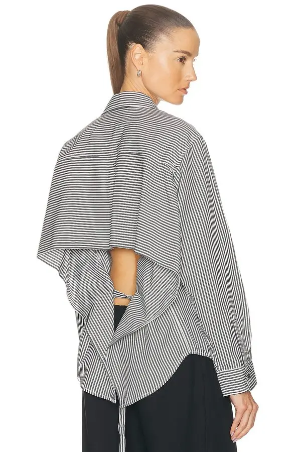 AGOLDE Theo Shirt - Solene Stripe