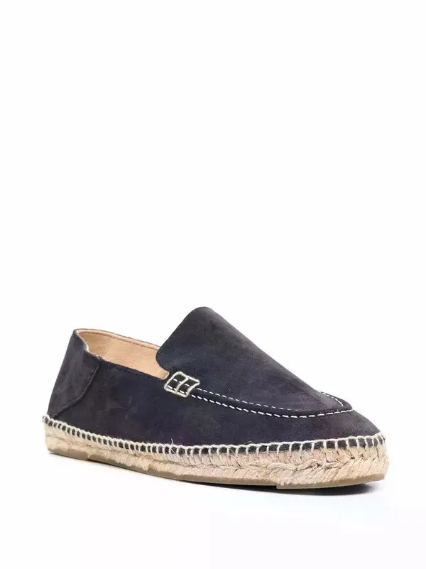 Manebí Hamptons Decorative Stitching Espadrilles - Blue
