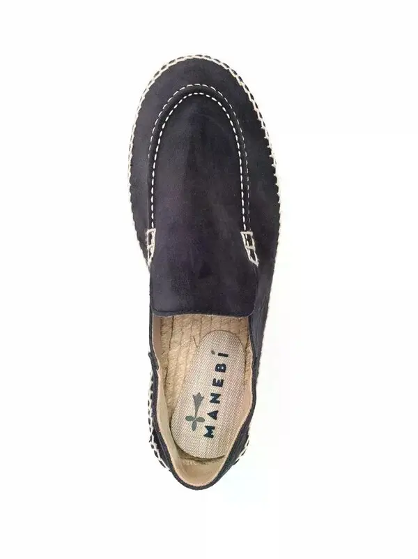 Manebí Hamptons Decorative Stitching Espadrilles - Blue