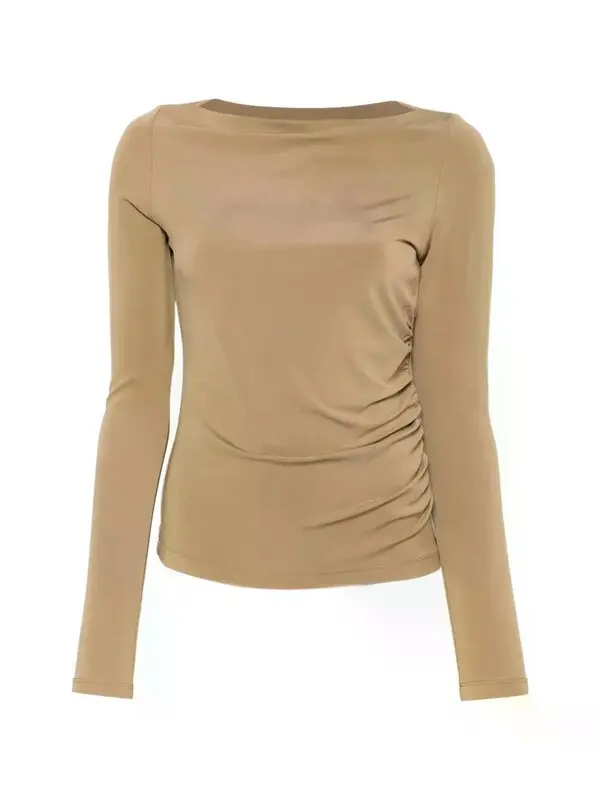 Max Mara Ruched Long-sleeve Top