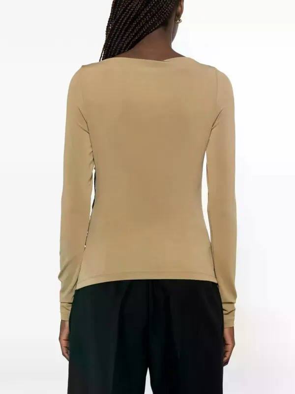 Max Mara Ruched Long-sleeve Top