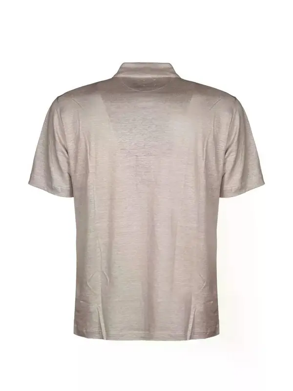 Eleventy Buttoned Polo Shirt - Neutrals