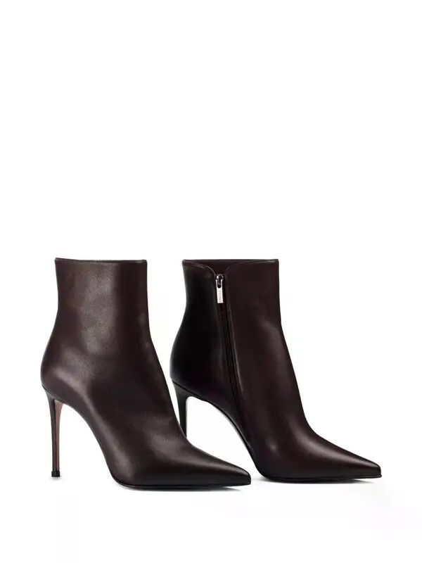 LE SILLA 100mm Pointed Toe Zip Fastening Ankle Boots