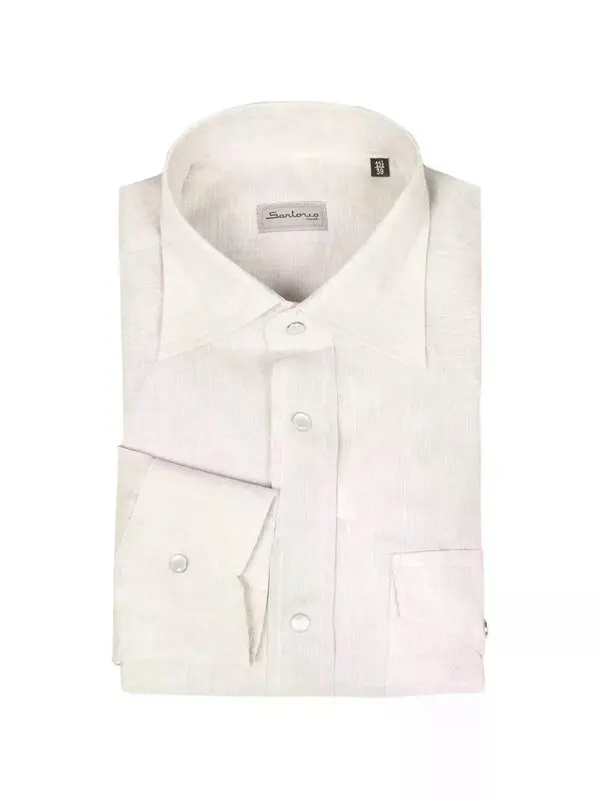 SARTORIO NAPOLI Button Pocket Shirt - Neutrals