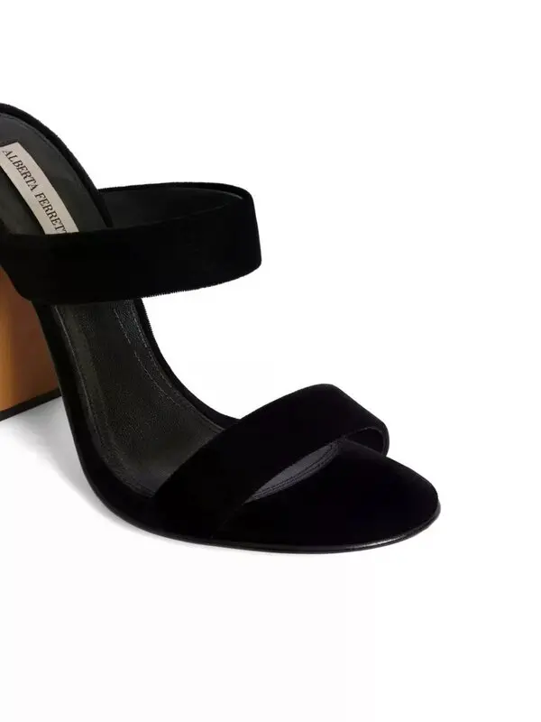 Alberta Ferretti Block-heel Strap Sandals - Black