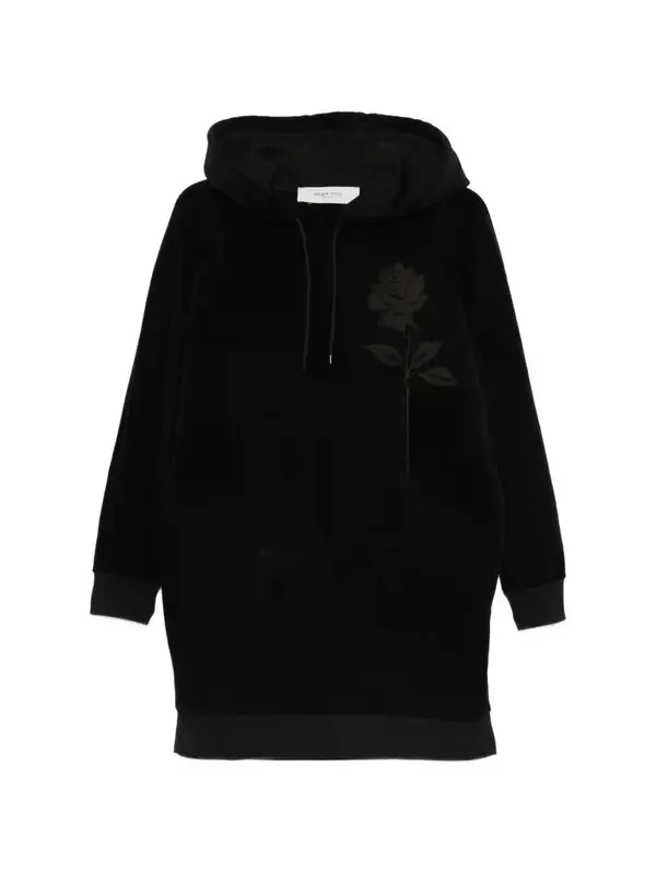 GOLDEN GOOSE Rose Hooded Mini Dress
