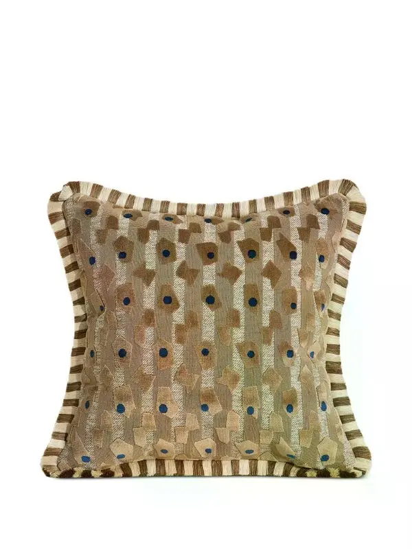 SOHO HOME Jeremiah Geometric-pattern Cushion - Neutrals