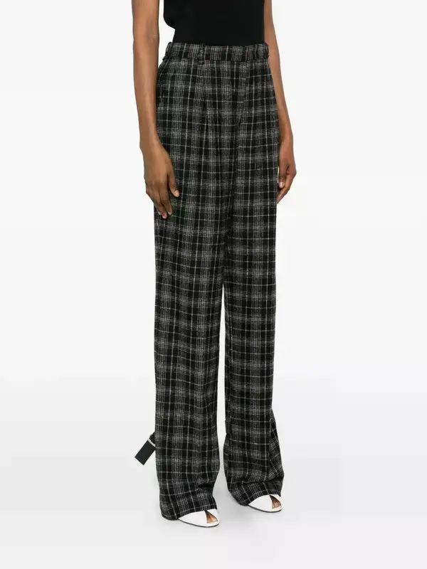 Pinko Lucita Plaid Trousers