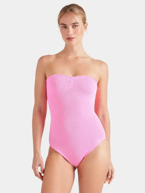 Hunza G Coverage Brooke One Piece Swimsuit - Bubblegum