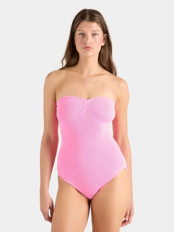 Hunza G Coverage Brooke One Piece Swimsuit - Bubblegum