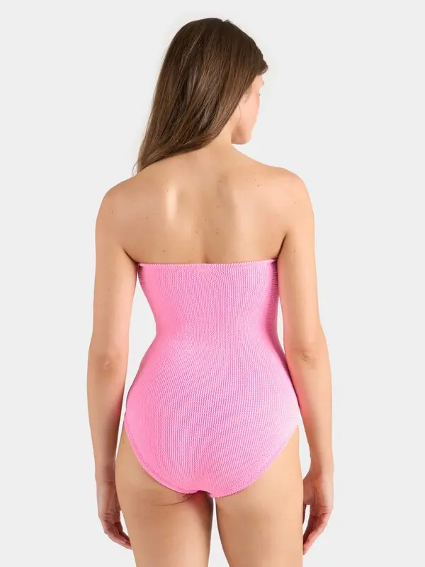 Hunza G Coverage Brooke One Piece Swimsuit - Bubblegum