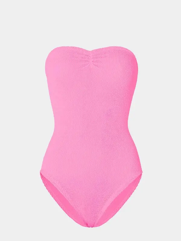 Hunza G Brooke Coverage One-piece Swimsuit - Crinkle Bubblegum