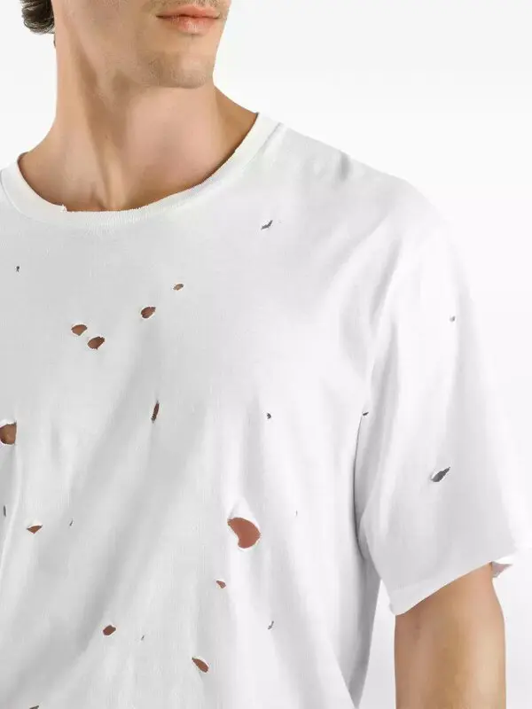Dolce & Gabbana Short-sleeve Ripped-detail T-shirt