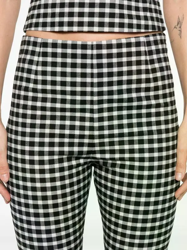 Posse Chiara Gingham Capri Pants - Black