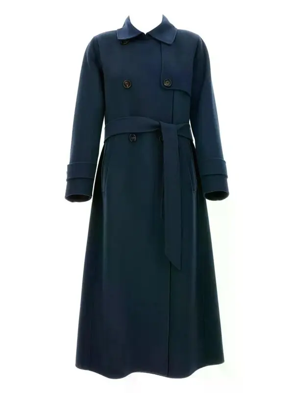 Max Mara Wool Belted Double-breasted Coat