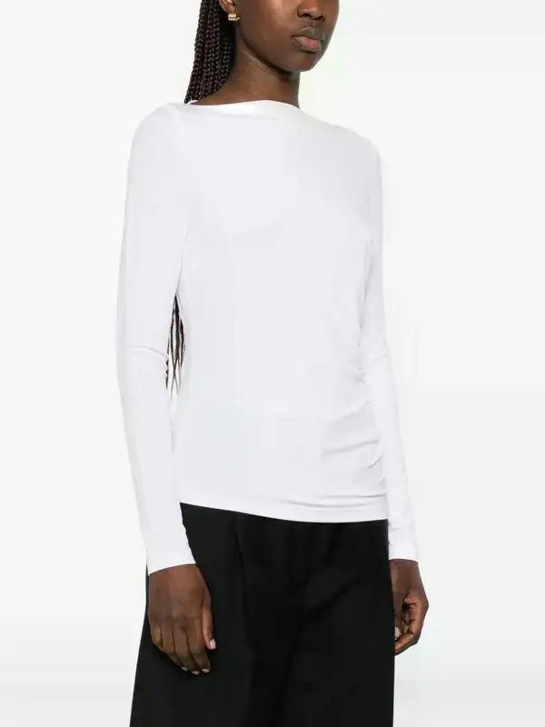 Max Mara Boat-neck Top - White