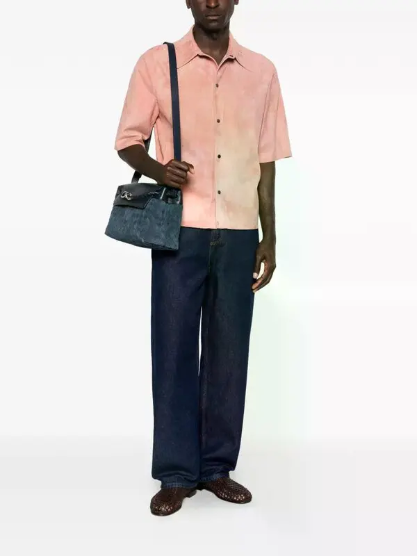 SALVATORE SANTORO Button Suede Shirt