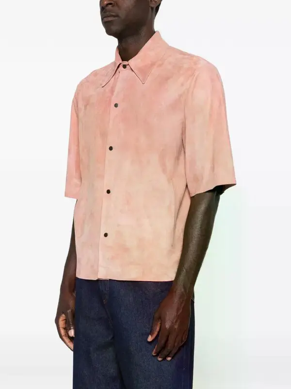 SALVATORE SANTORO Button Suede Shirt