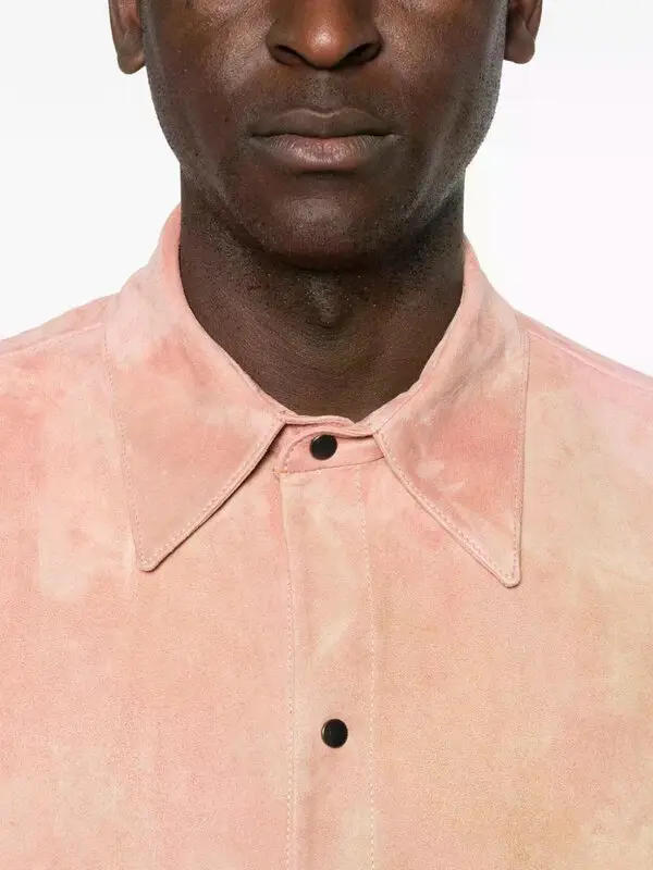 SALVATORE SANTORO Button Suede Shirt