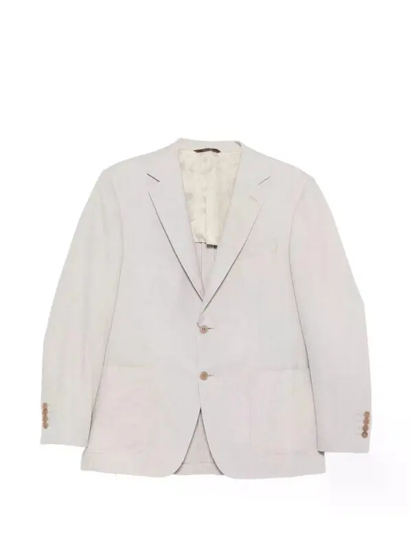 Canali Chest-pocket Blazer - Neutrals