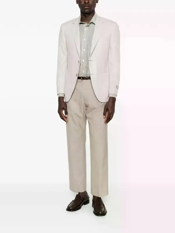 Canali Chest-pocket Blazer - Neutrals
