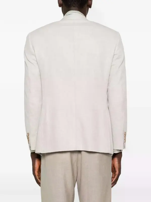 Canali Chest-pocket Blazer - Neutrals