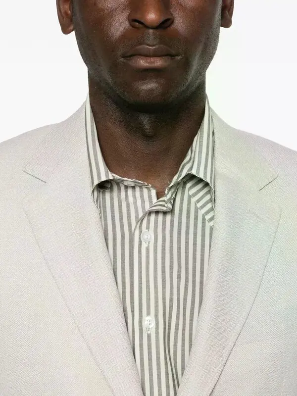 Canali Chest-pocket Blazer - Neutrals
