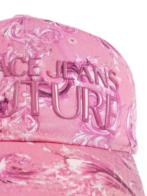 Versace Barocco-print Baseball Cap - Pink