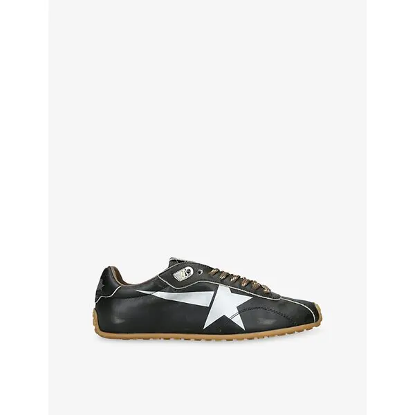 GOLDEN GOOSE Marathon Speed 90179 Exclusive Leather Trainers - Blk/other