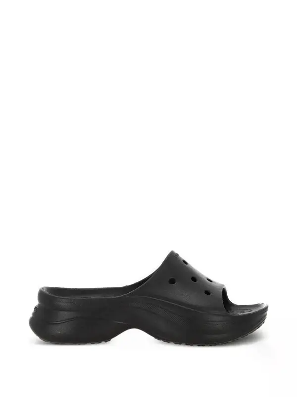 CROCS Bae Perforated Slides - Black