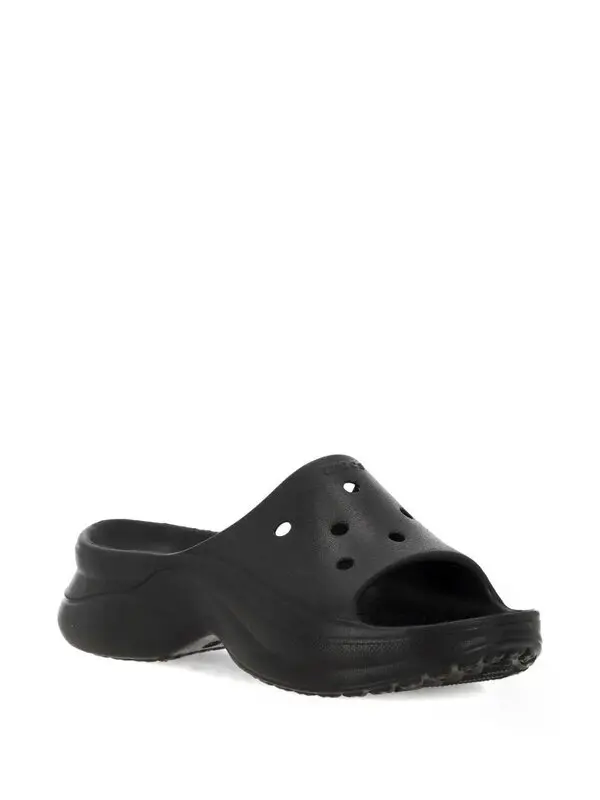 CROCS Bae Perforated Slides - Black