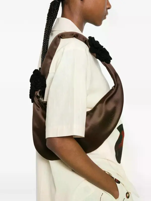 Stine Goya Flower Appliqué Shoulder Bag