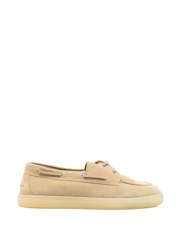 SUMMERY COPENHAGEN Embossed-logo Boat Shoes - Neutrals