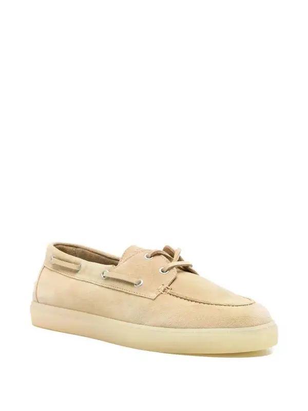 SUMMERY COPENHAGEN Embossed-logo Boat Shoes - Neutrals
