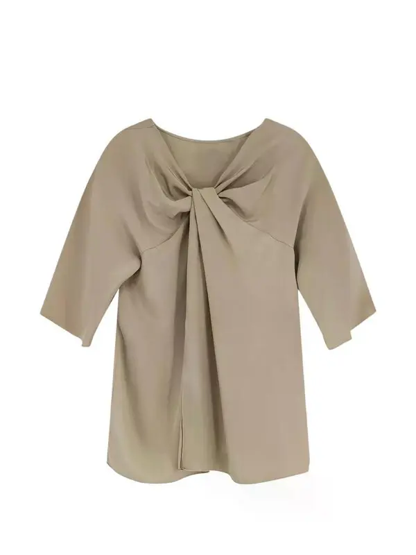 Max Mara Gathered Top - Neutrals
