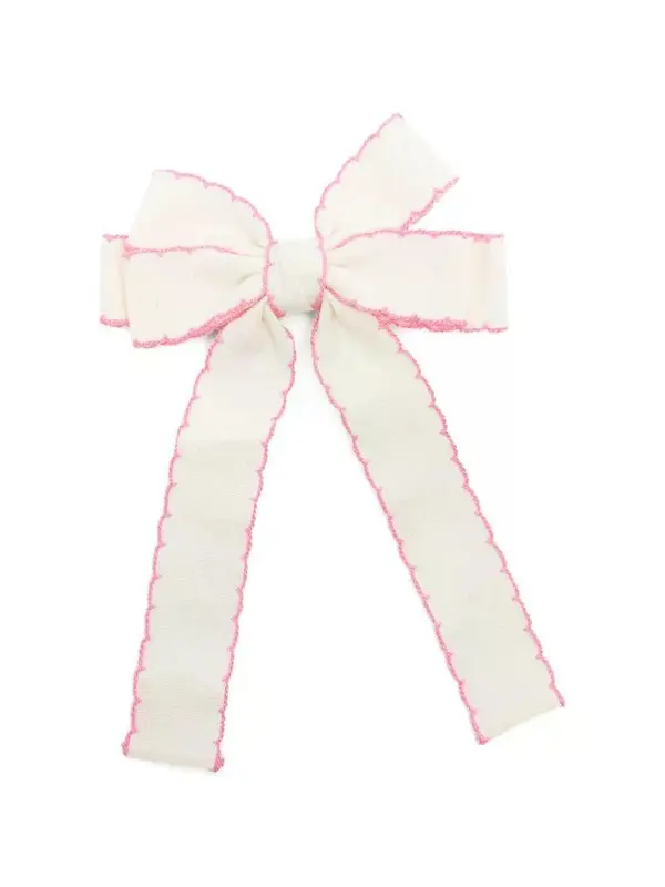 Stine Goya Scalloped Bow Hair Accessory - Neutrals