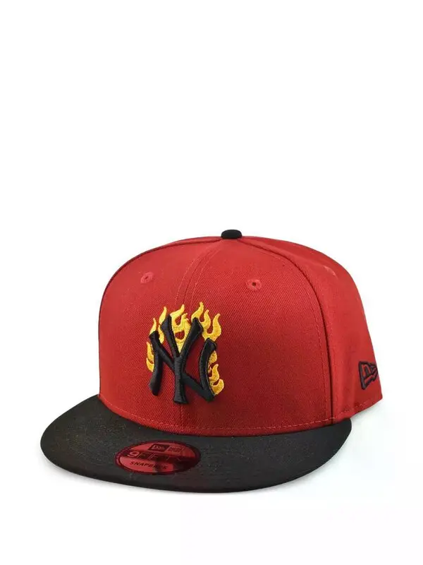 New Era 9fifty New York Yankees Flames Cap - Red