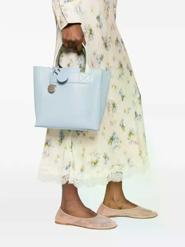 Furla Small Round-charm Tote Bag - Blue
