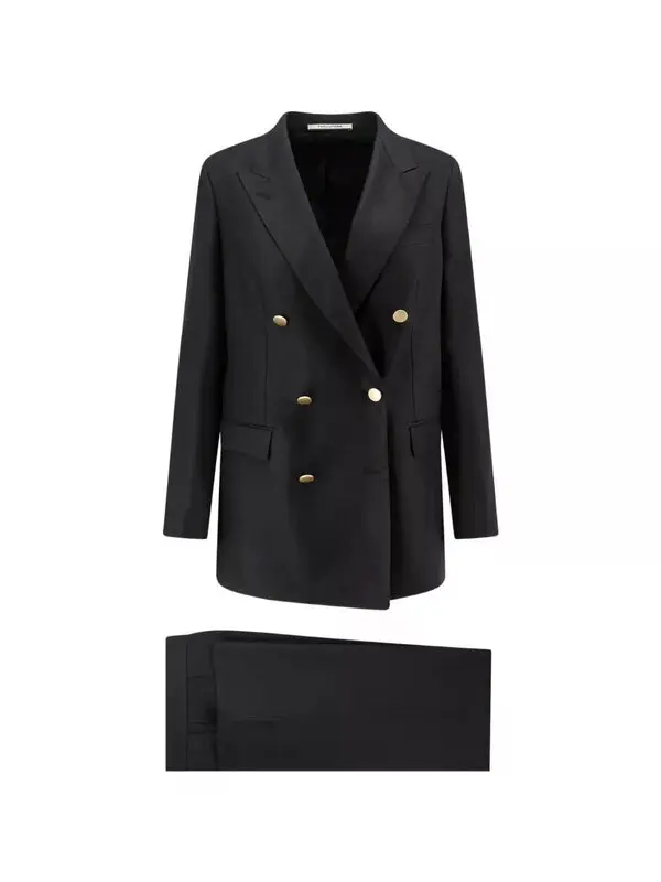 Tagliatore Double-breasted Suit - Black