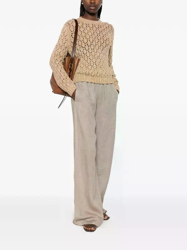 Fabiana Filippi Openwork Knit Sweater - Neutrals